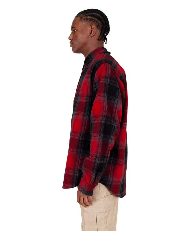 Plaid Flannel Overshirt – Shakawear.com